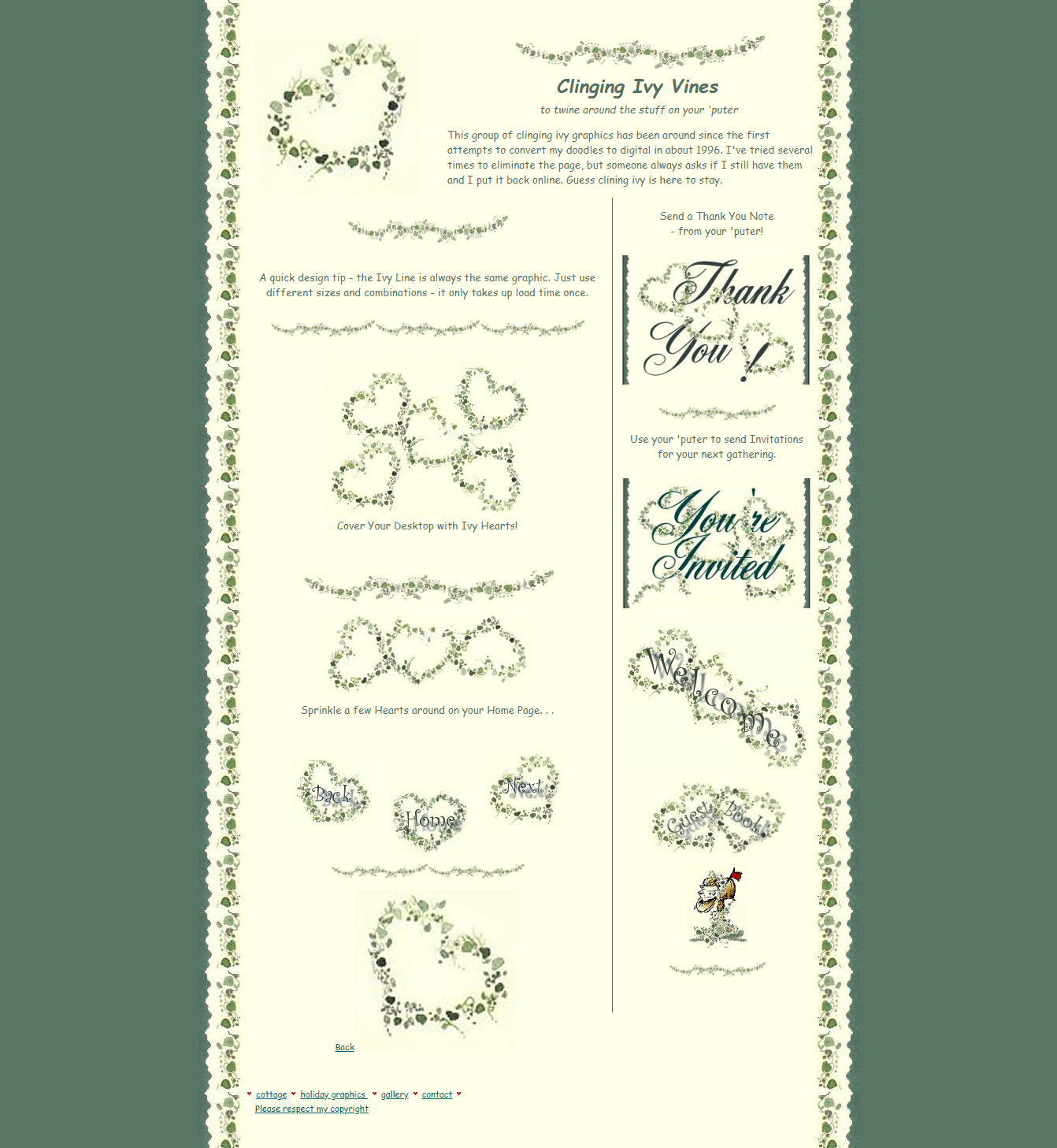 ivy hearts – Contentment Cottage
